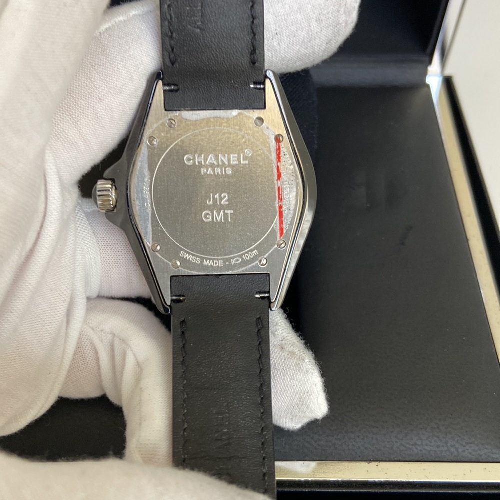 Chanel J12 Gmt Automatic Watch With Alligator Strap - Gem
